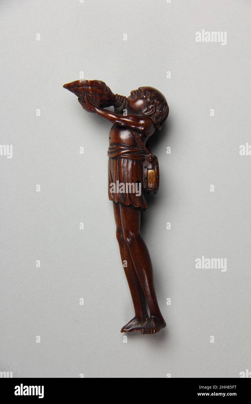 Netsuke of Ashinaga Blowing a Sea Horn 19th century Japan. Netsuke of ...
