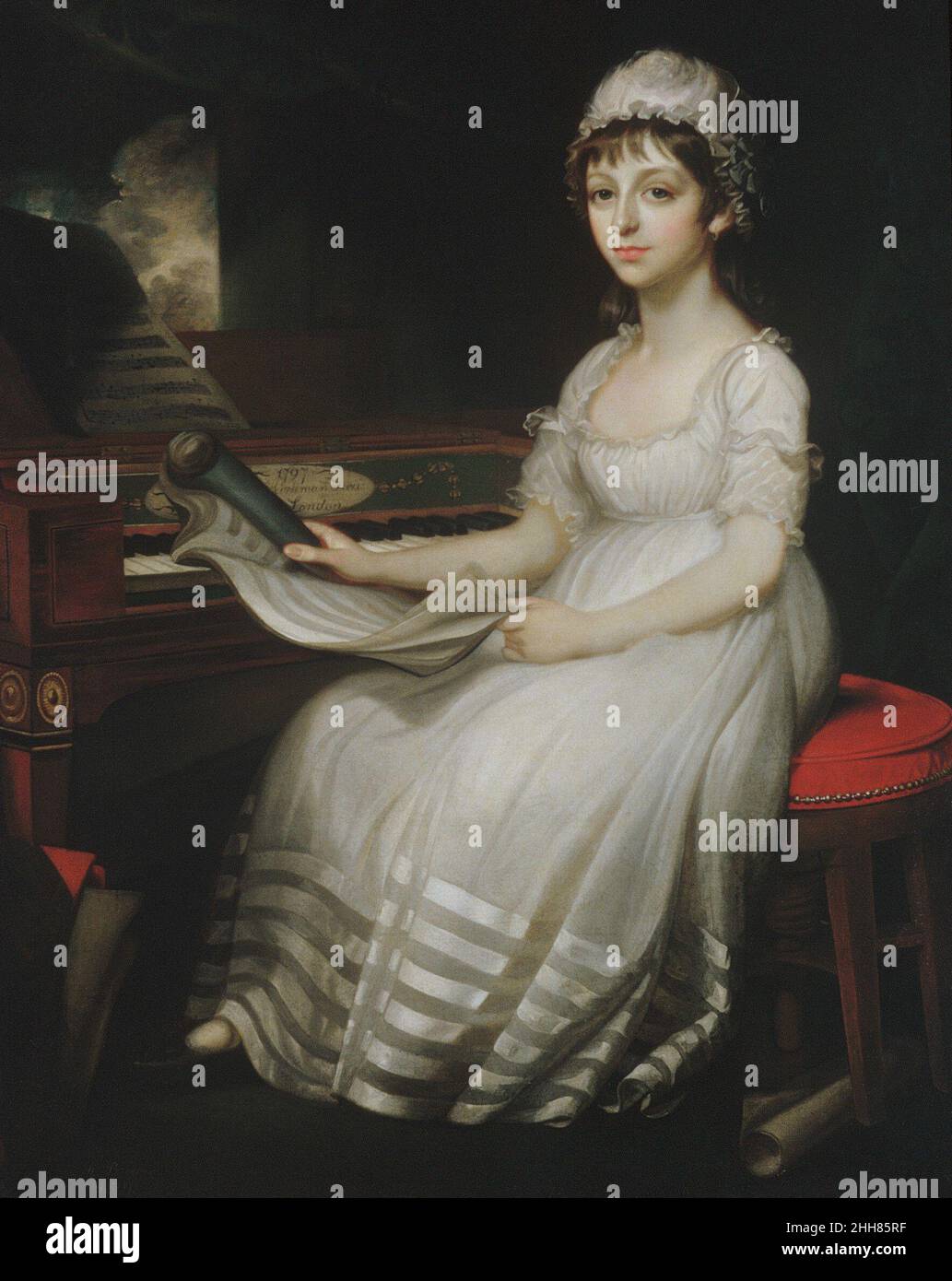 Portrait of a Young Woman 1801 Mather Brown American Mather Brown was ...