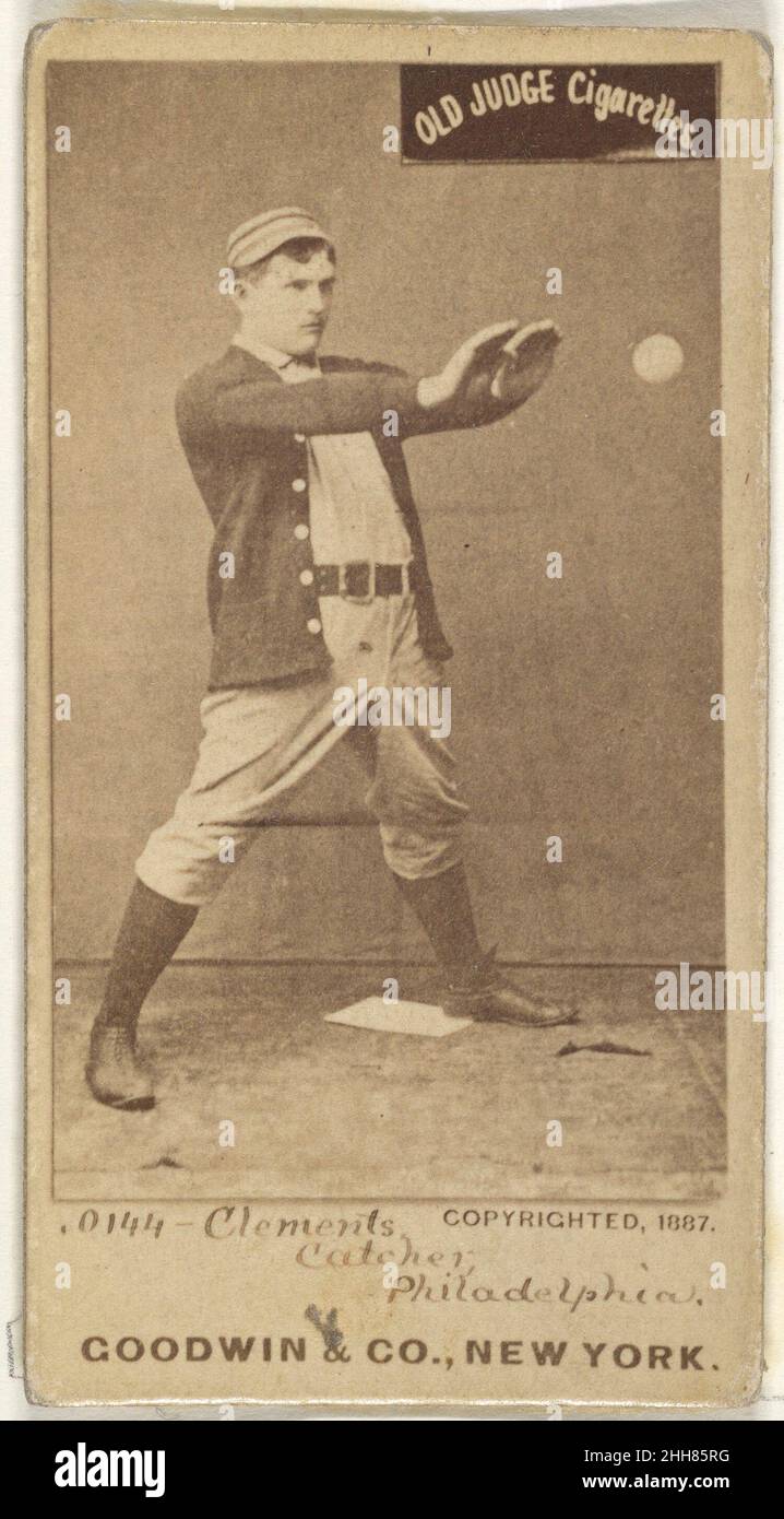 John J. "Jack" Clements, Catcher, Philadelphia, from the Old Judge ...