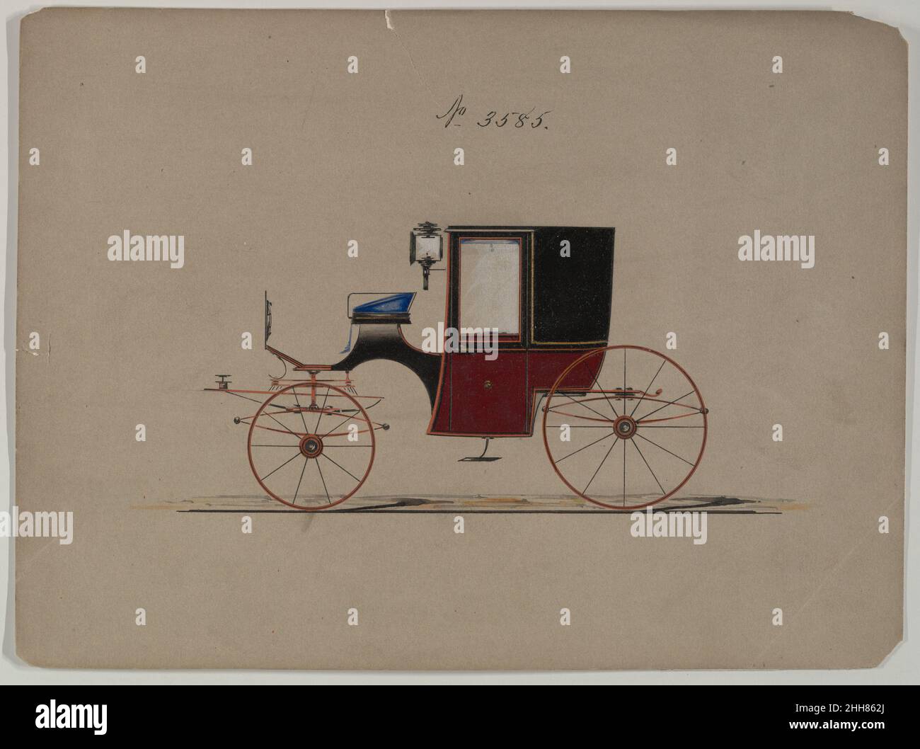 Design for Brougham, no. 3585 1880 Brewster & Co. American Brewster ...