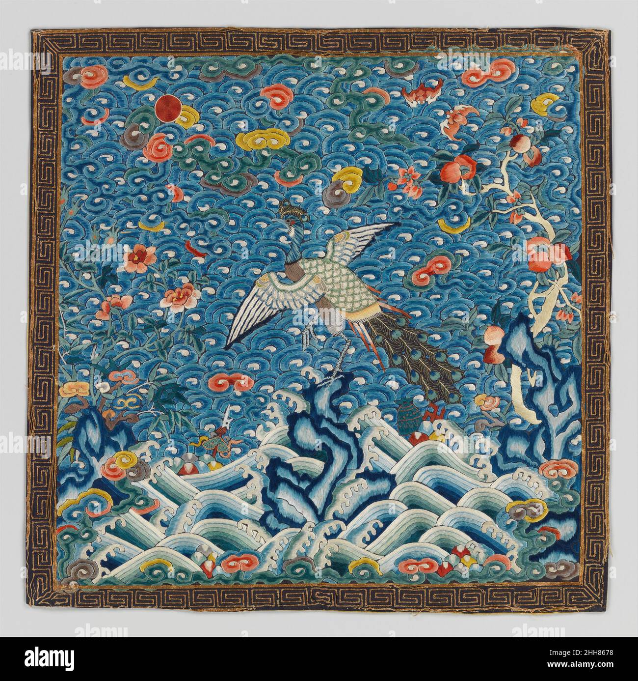 Rank Badge with Peacock late 18th–early 19th century China. Rank Badge ...