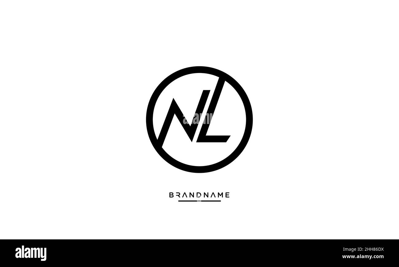 NL, LN Alphabet Letters Logo Emblem Monogram Stock Vector Image & Art ...