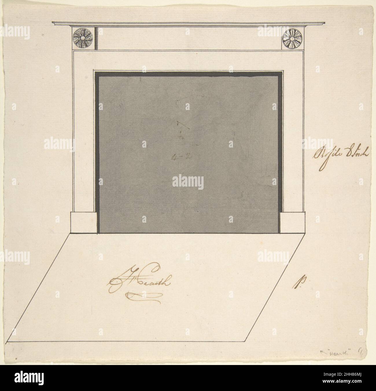 Design for a Chimneypiece 1740–96 Sir William Chambers British, born ...