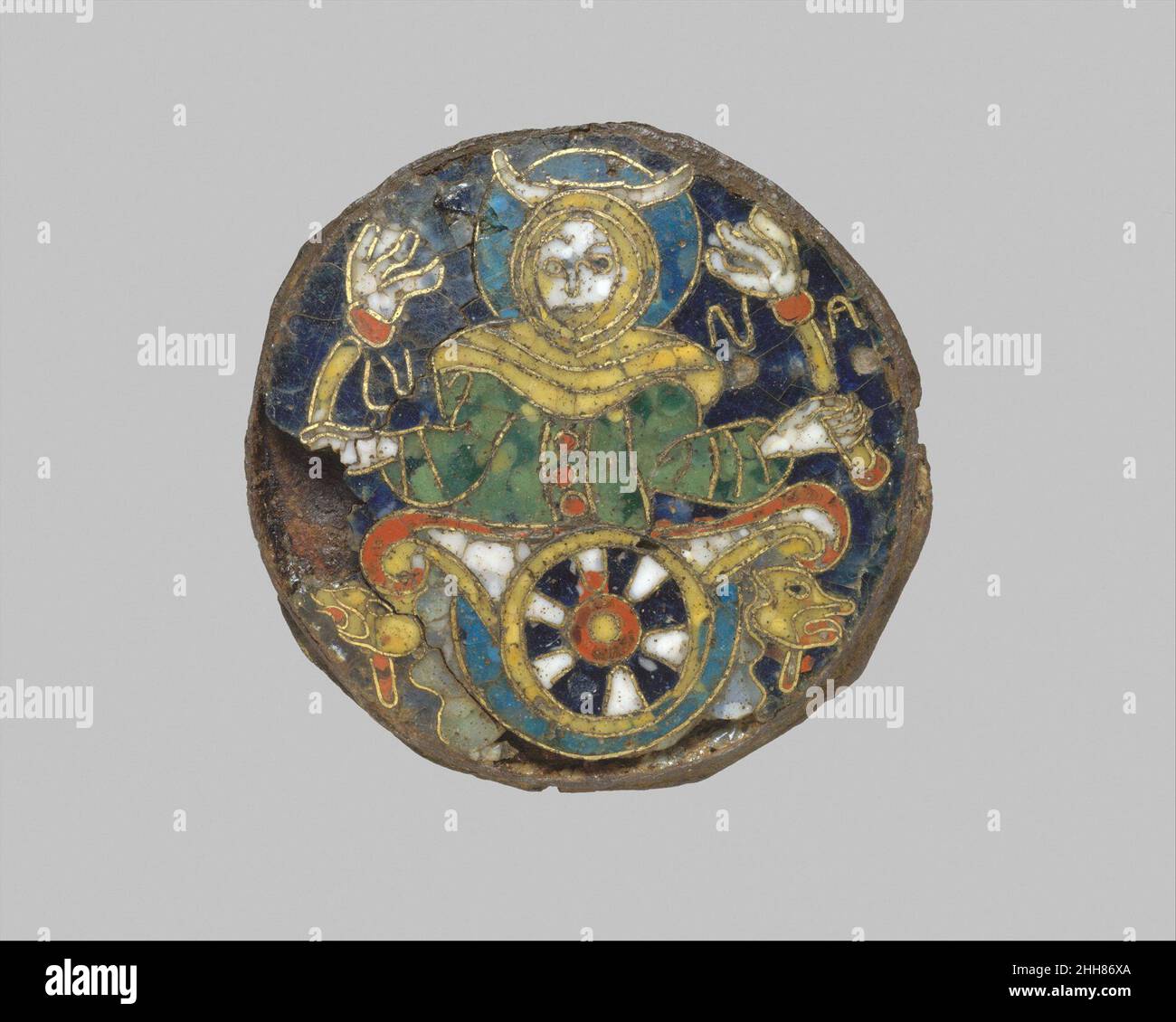 Roundel with a Personification of the Moon ca. 860–890 Carolingian This ...