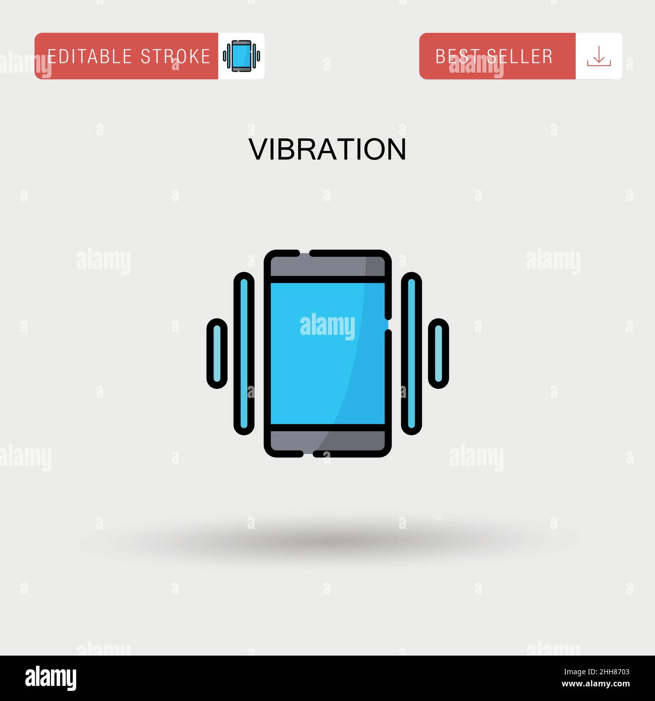 Vibration Simple vector icon Stock Vector Image & Art - Alamy