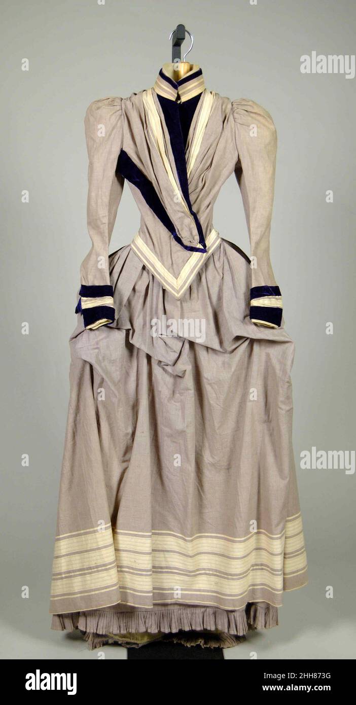 Dress 1885 American. Dress 174228 Stock Photo - Alamy