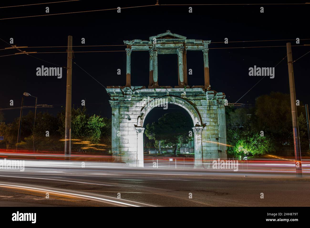The Arch of Hadrian, Ancient Athens, Greece Stock Photo - Alamy