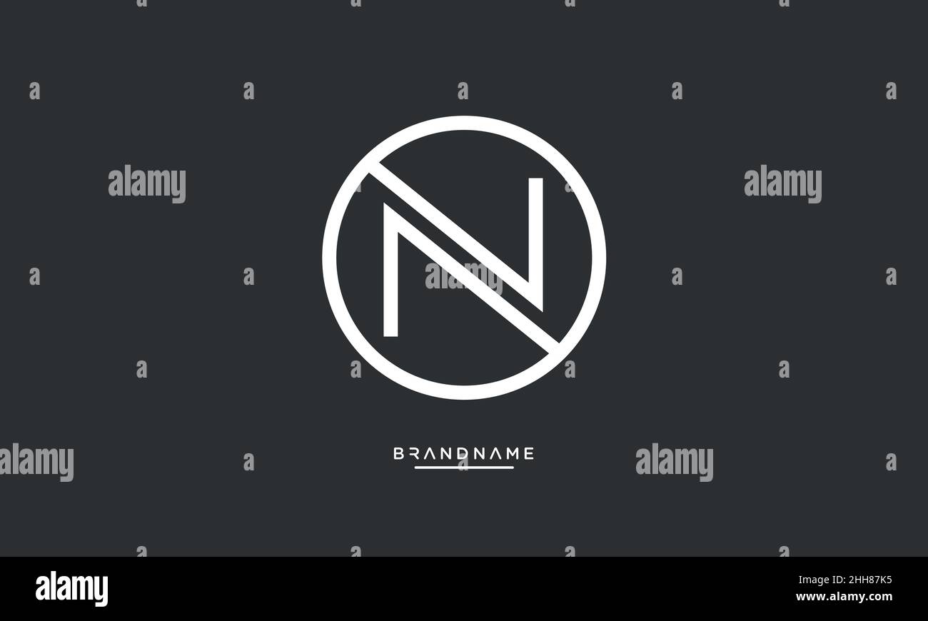 Alphabet Letters NO, ON Initial Logo Emblem Monogram Stock Vector Image ...