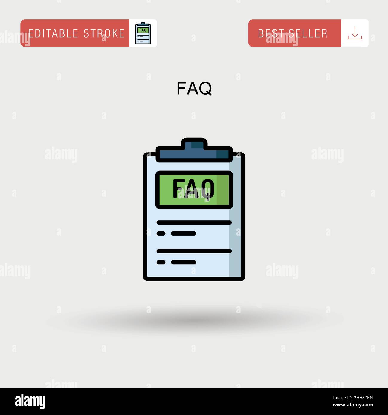 Faq Simple vector icon Stock Vector Image & Art - Alamy