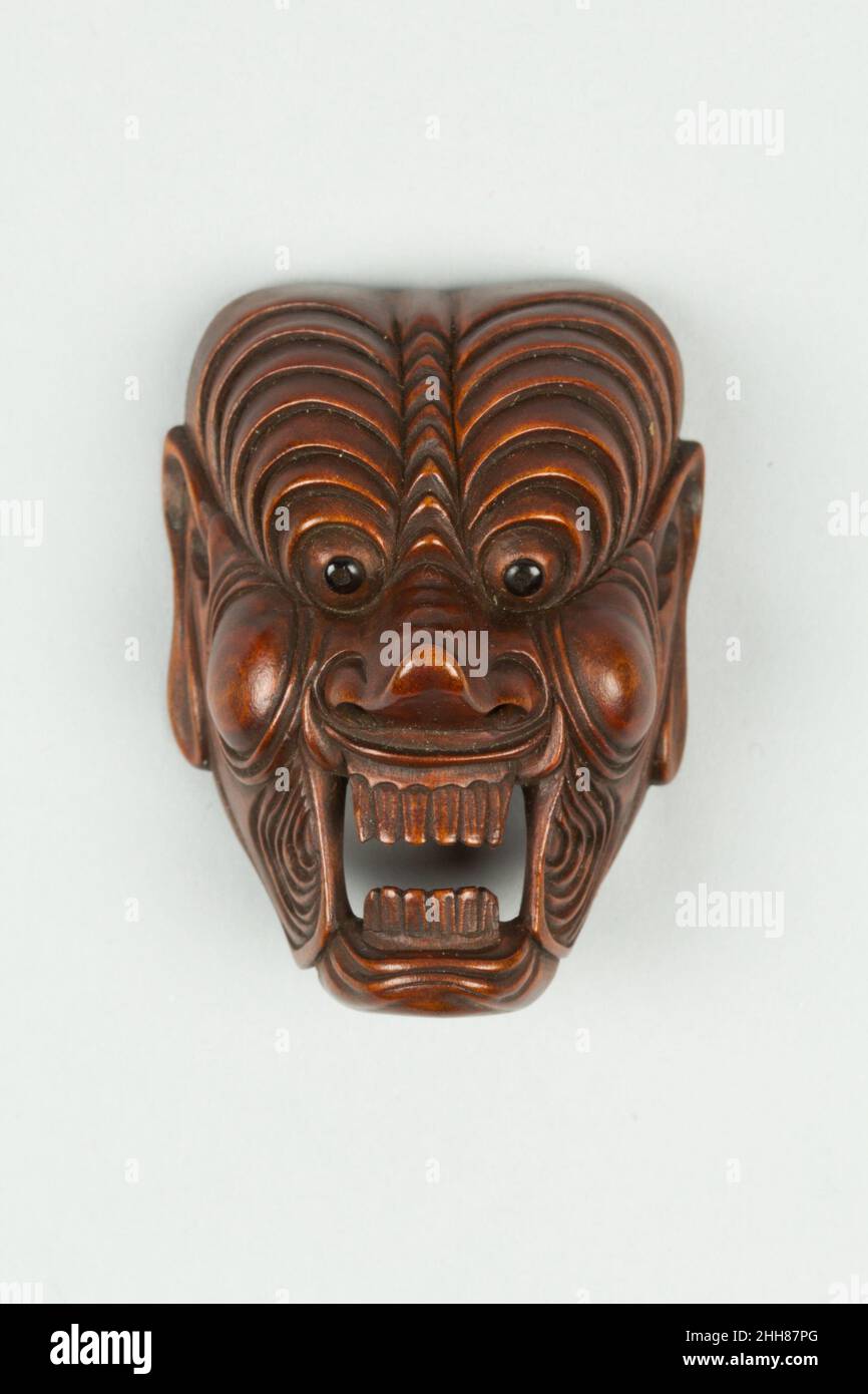 Netsuke of Mask 19th century Japan. Netsuke of Mask. Japan. 19th ...