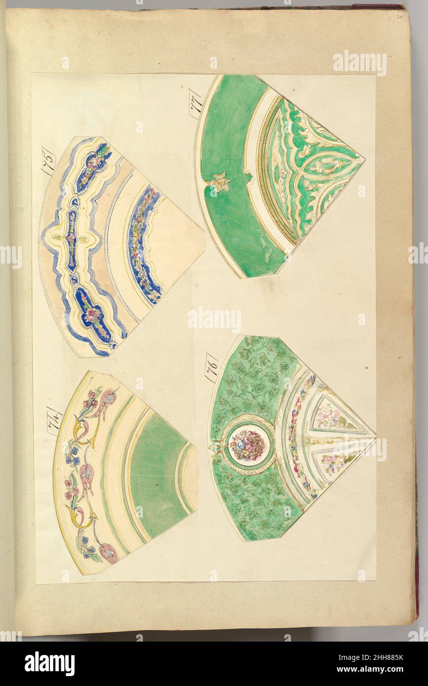 Four Designs for Decorated Plates 1845–55 Alfred Henry Forrester ...
