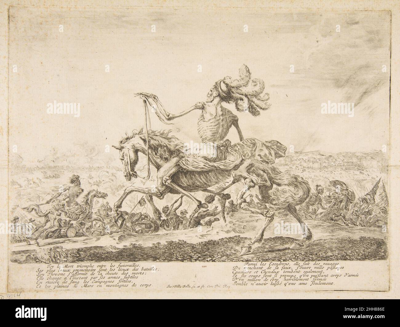 Death on a Battlefield, from 'The five deaths' (Les cinq Morts) ca ...
