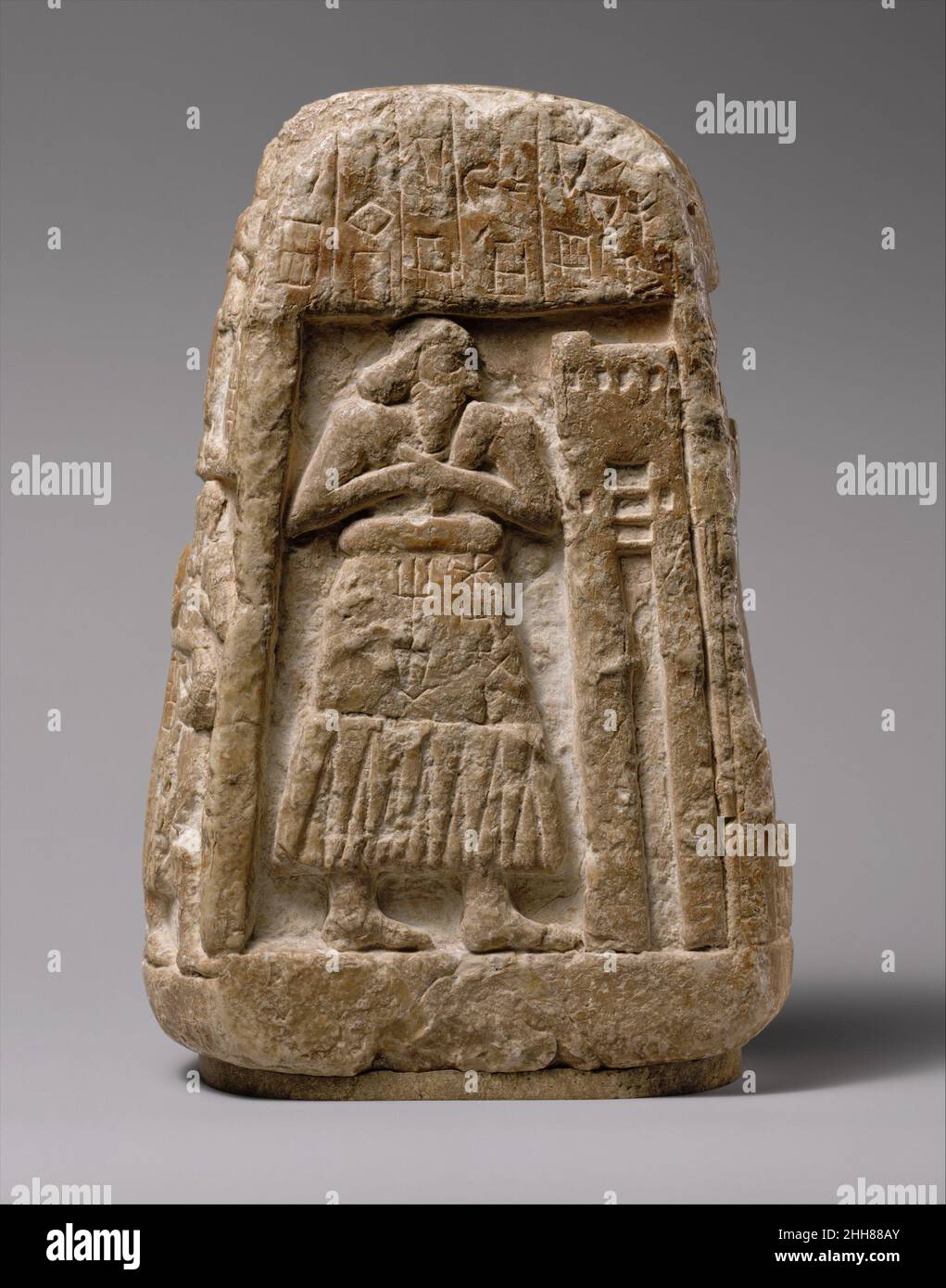 Stele of Ushumgal and Shara-igizi-Abzu 2900–2700 B.C. Sumerian Among ...