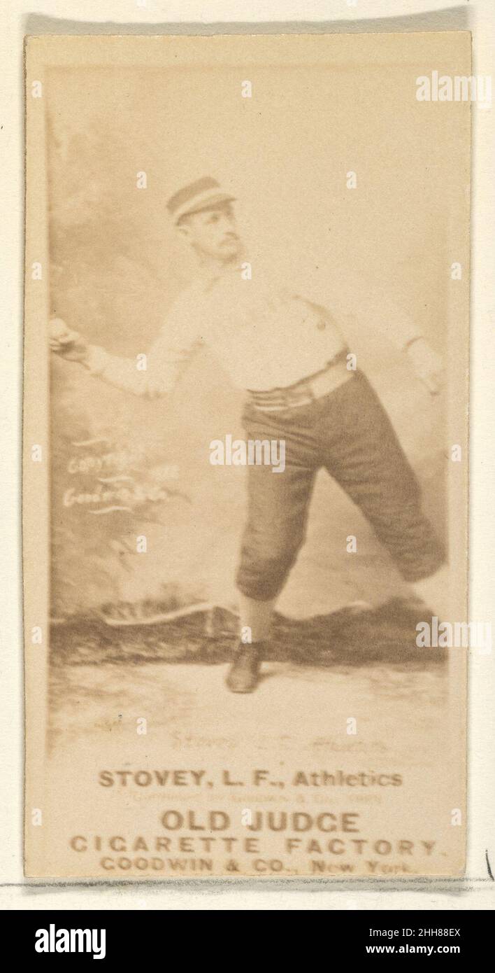 Stovey, Left Field, Philadelphia Athletics, from the Old Judge series ...