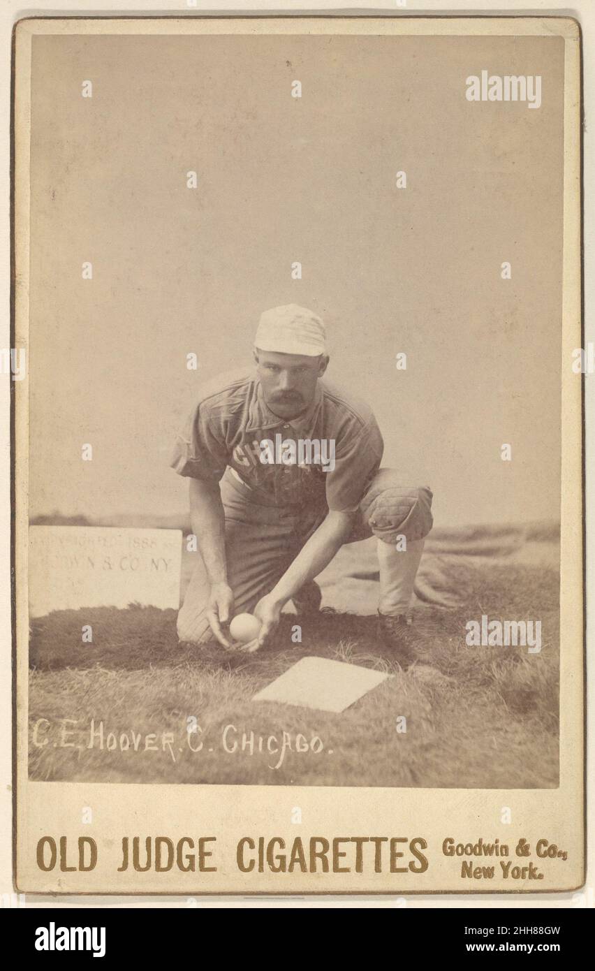 C.E. Hoover, Catcher, Chicago, from the series Old Judge Cigarettes ...