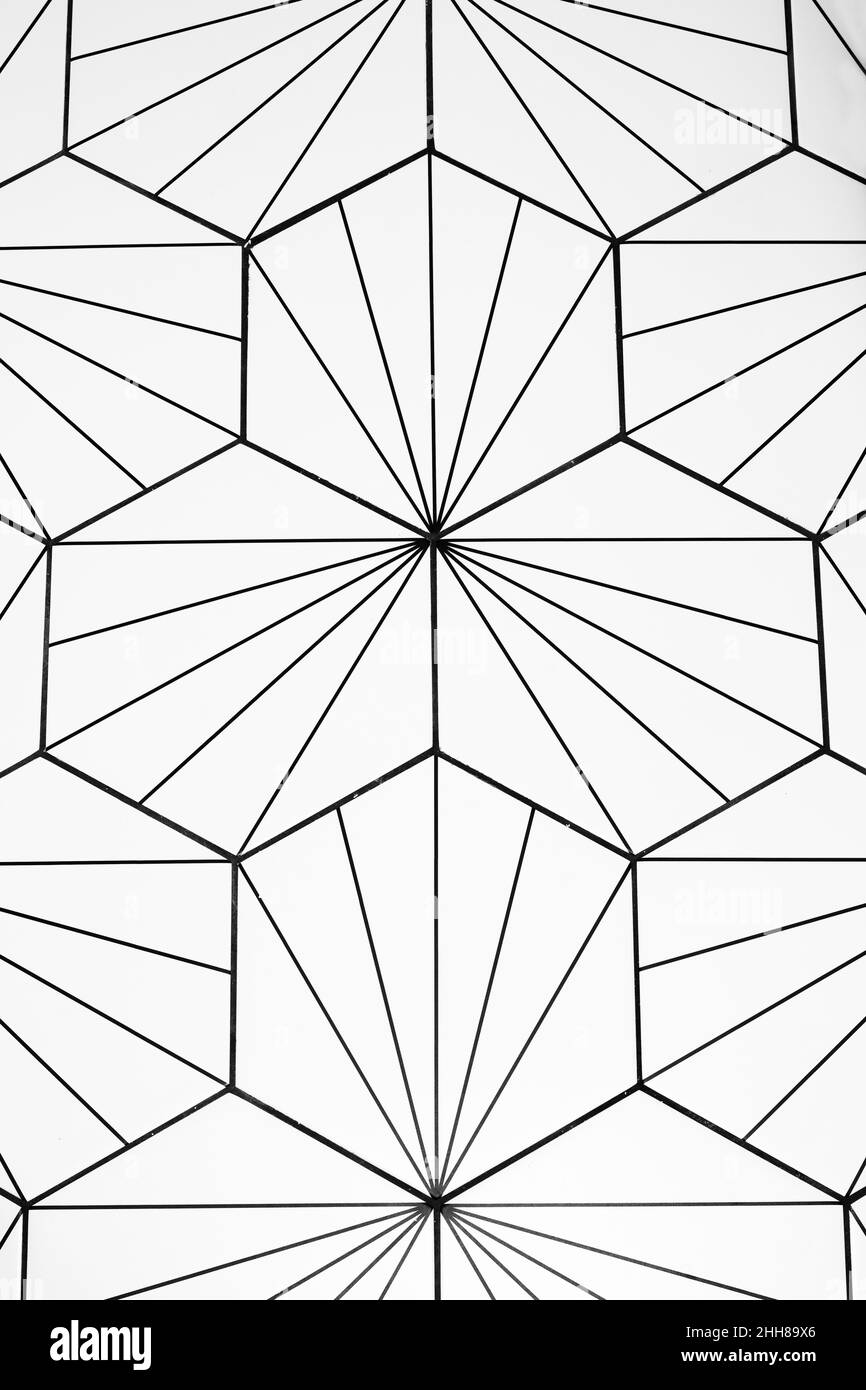 Inside inside the interior building Black and White Stock Photos ...