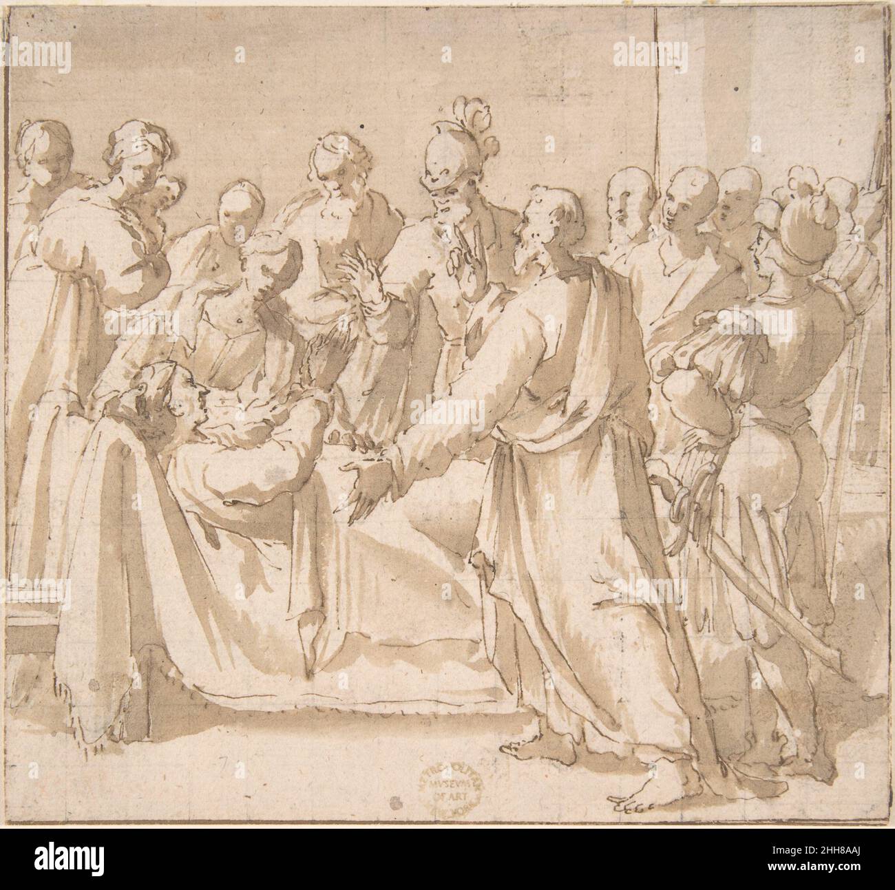 A Deathbed Scene 17th century Anonymous, Italian, Roman-Bolognese, 17th ...