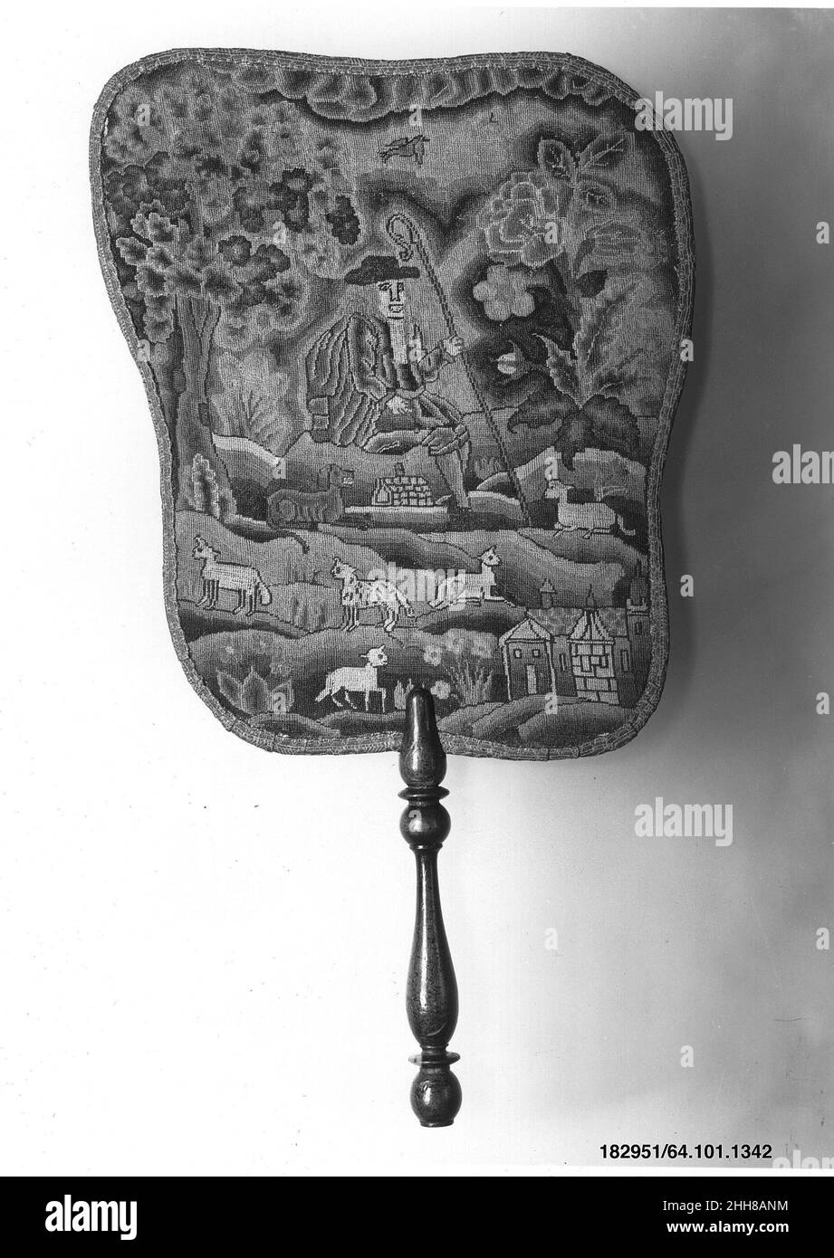 Pair of hand screens first quarter 18th century British. Pair of hand ...