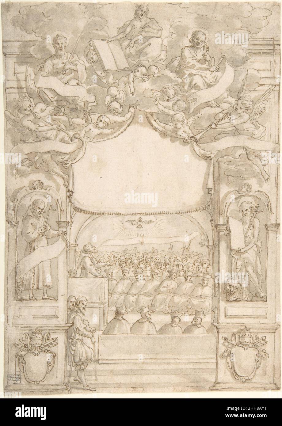 Design for a Title Page late 16th century Anonymous, Italian, late 16th ...