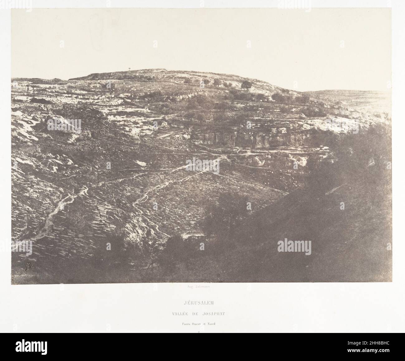 Jérusalem, Vallée de Josaphat, Face Ouest et Nord, 2 1854 Auguste ...