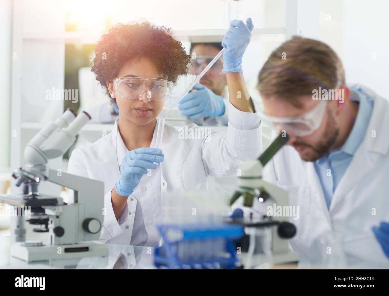 Portrait scientists working test hi-res stock photography and images ...