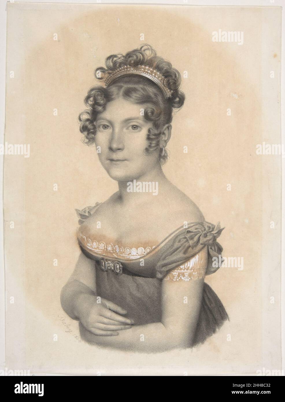 Lady of the Court of Napoléon I 1804 Attributed to Jean-Baptiste Isabey ...