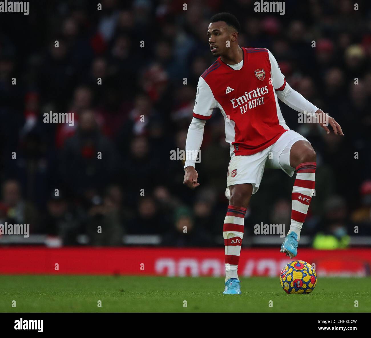 LONDON, ENGLAND - JANUARY 23: Gabriel of Arsenalduring the Premier ...