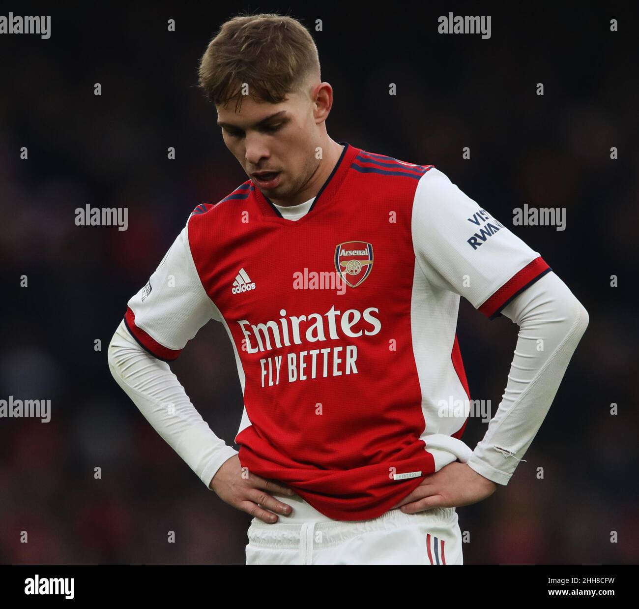 LONDON, ENGLAND - JANUARY 23: Emile-Smith Rowe of Arsenal during the Premier League match ...