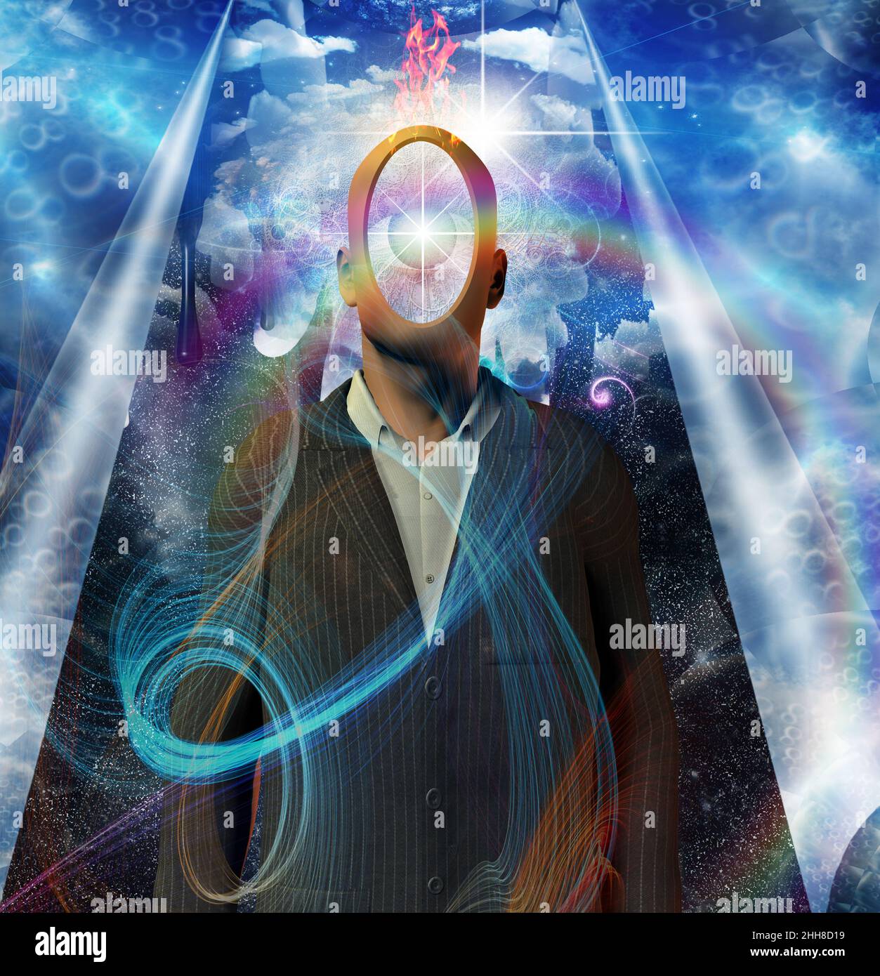 God revealed eternal. 3D rendering Stock Photo - Alamy