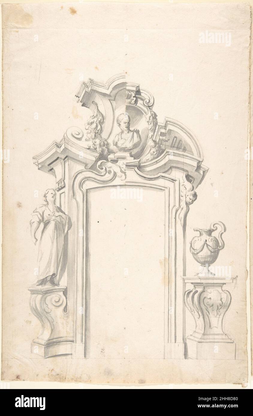Two Alternate Designs for a Doorway 1700–1780 Anonymous, Italian ...