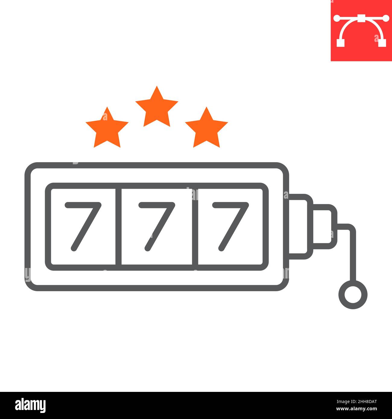 Slot machine jackpot illustration Stock Vector Images - Alamy