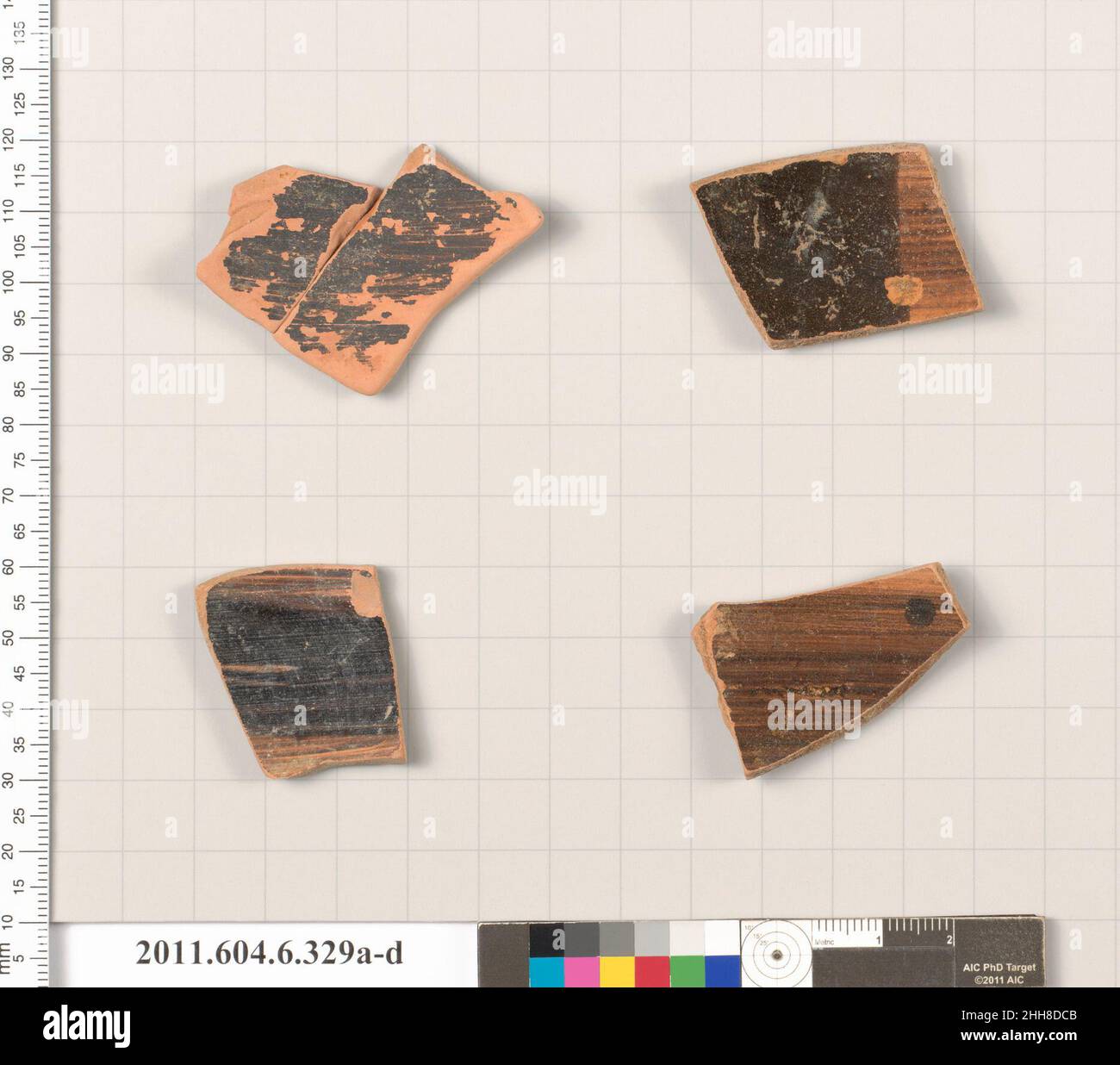 Terracotta fragments of unidentified shapes 6th/5th centuries B.C ...