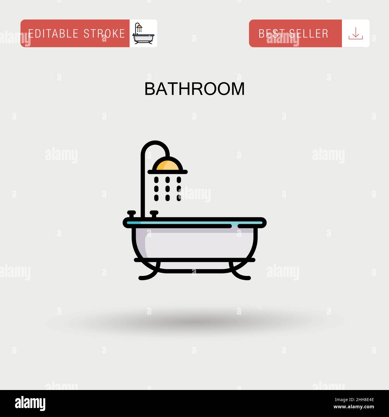 Luxury modern home bathroom Stock Vector Images - Alamy