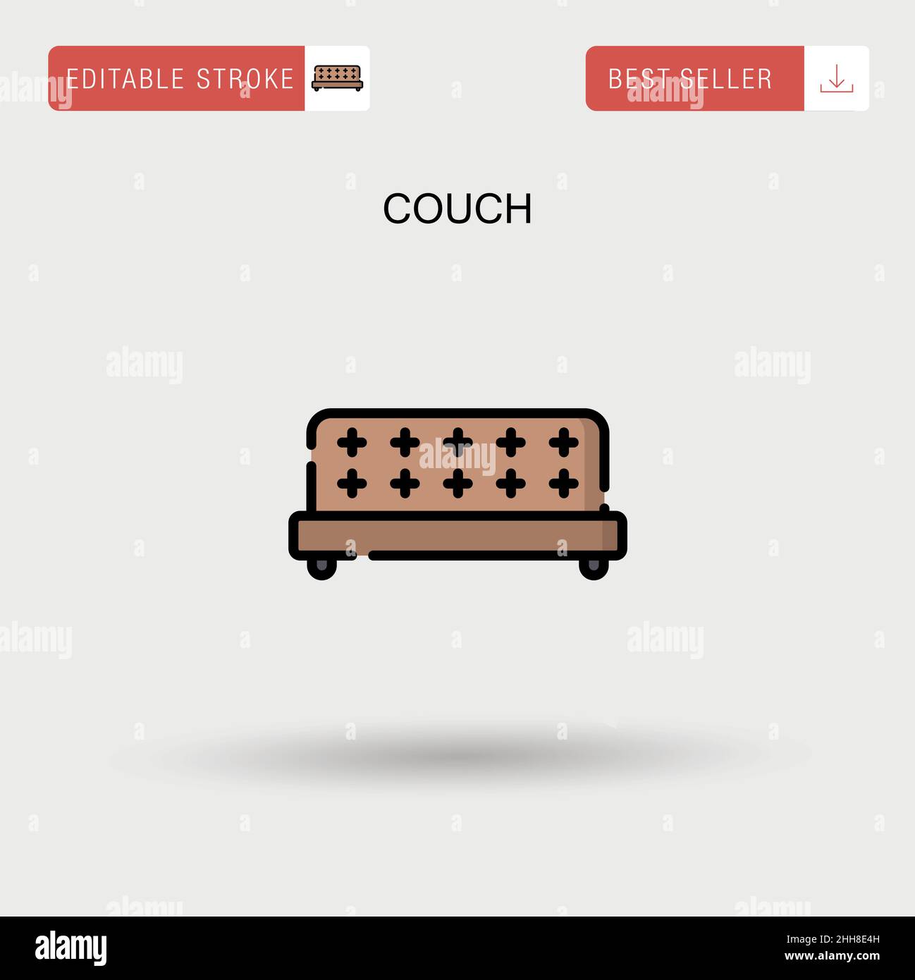 Couch Simple vector icon Stock Vector Image & Art - Alamy