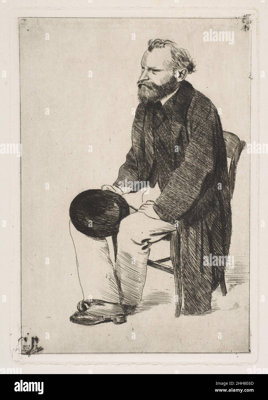 Manet Seated, Turned to the Left ca. 1866–68 Edgar Degas French During ...