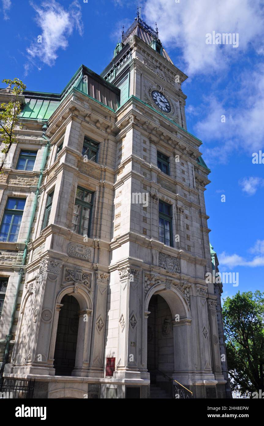 Quebec City Court House is a Second Empire style architecture located ...