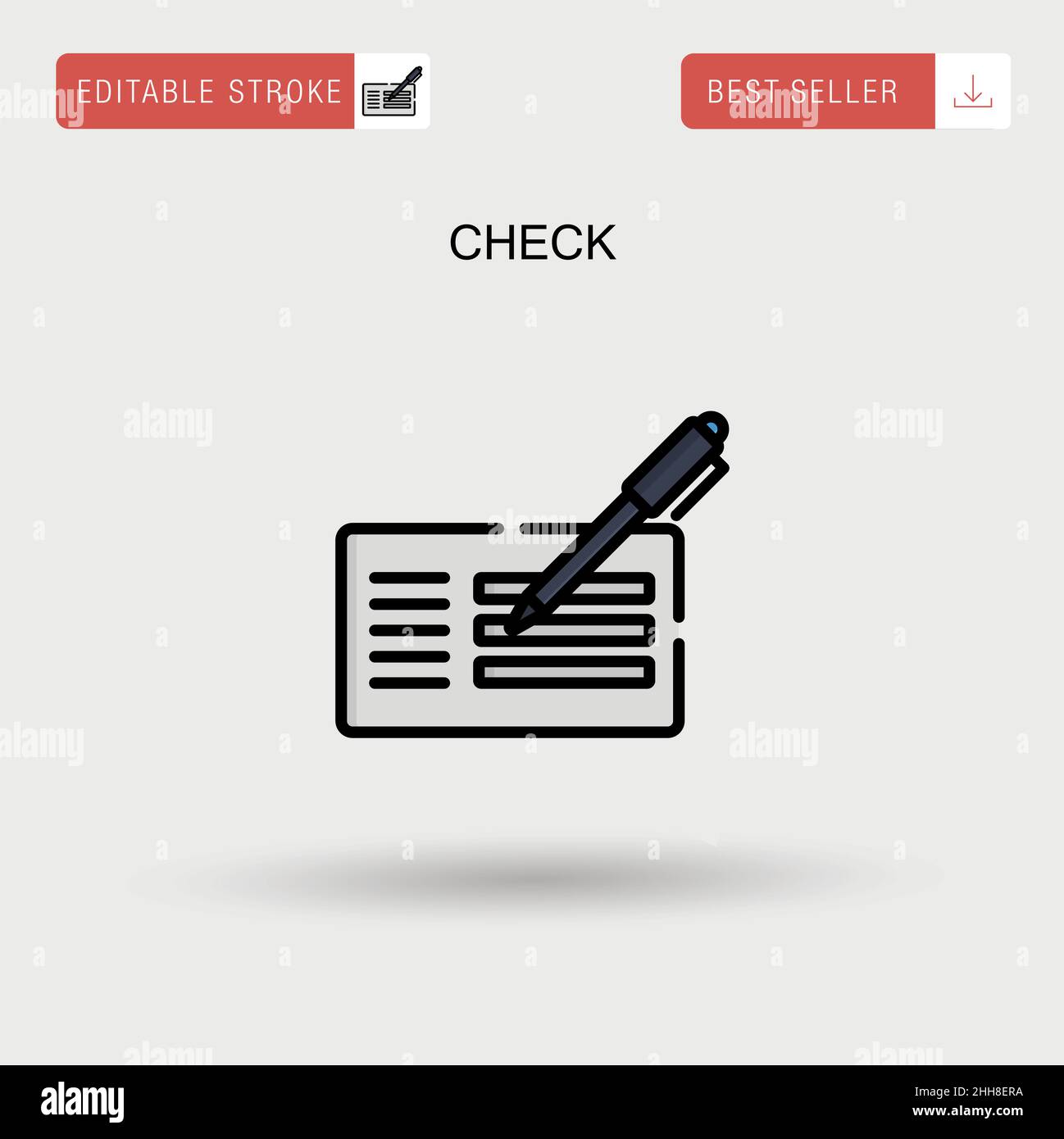 Check Simple vector icon Stock Vector Image & Art - Alamy