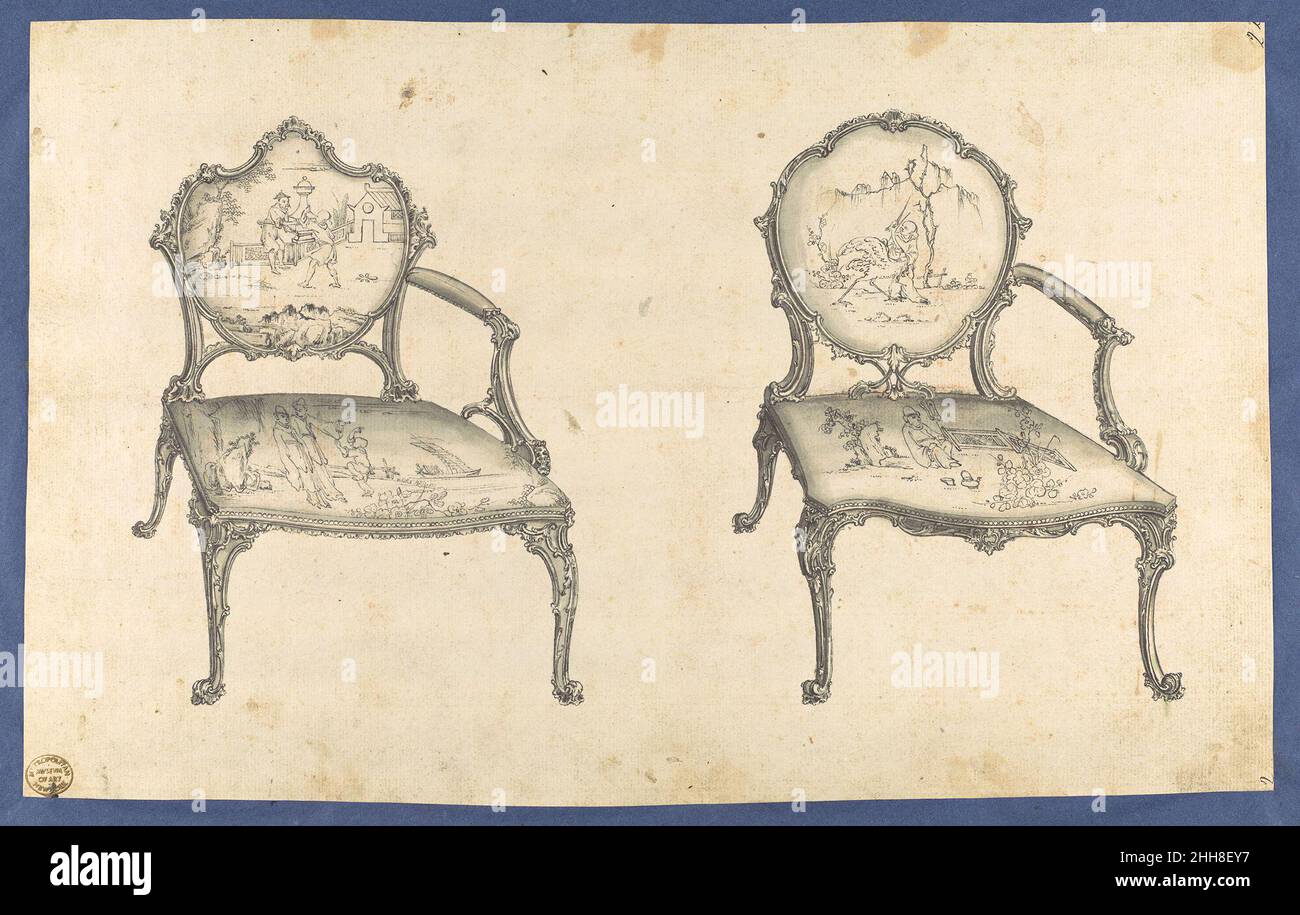 Chippendale drawings for chairs hi-res stock photography and images - Alamy