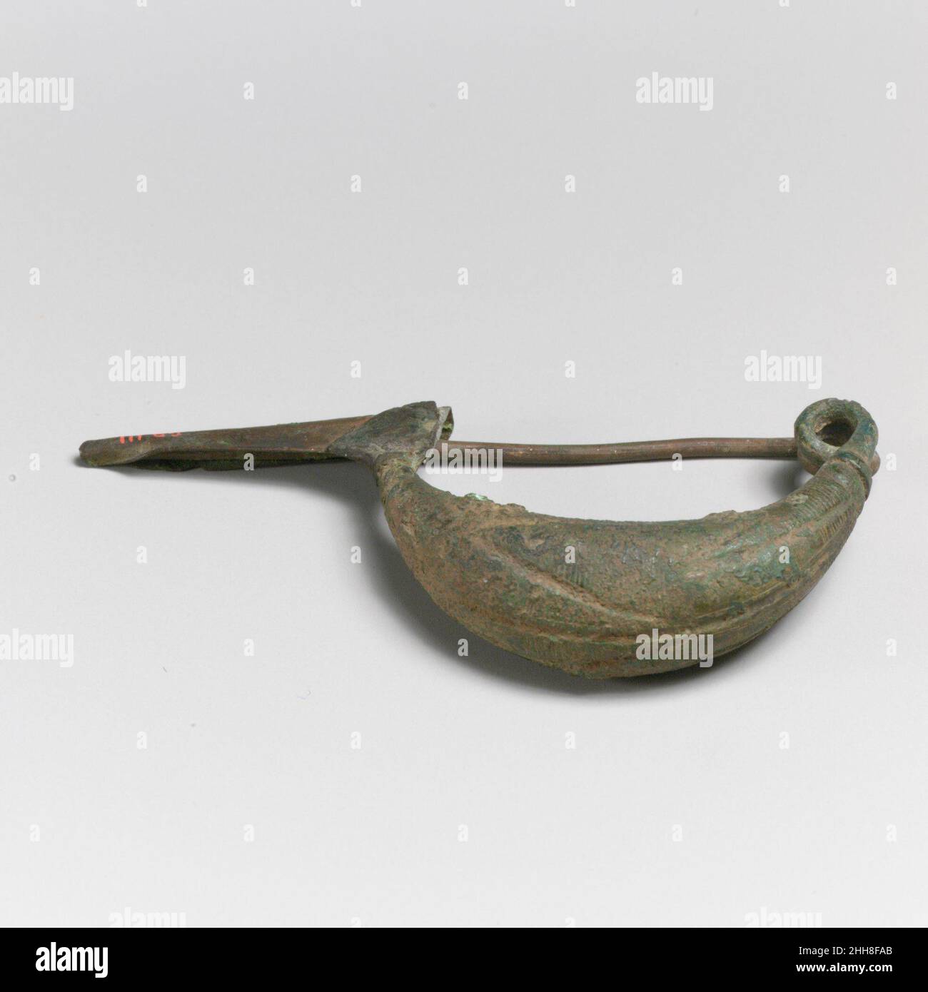 Fibula, boat-shaped type 8th–6th century B.C. Italic The bow is hollow ...