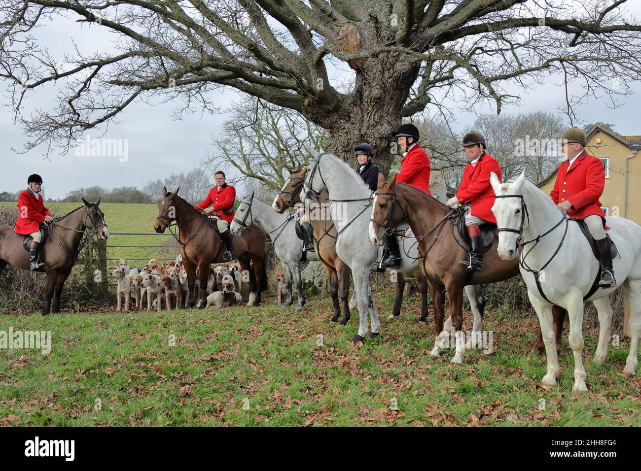 trail hunting in gloucestershire Stock Photo - Alamy