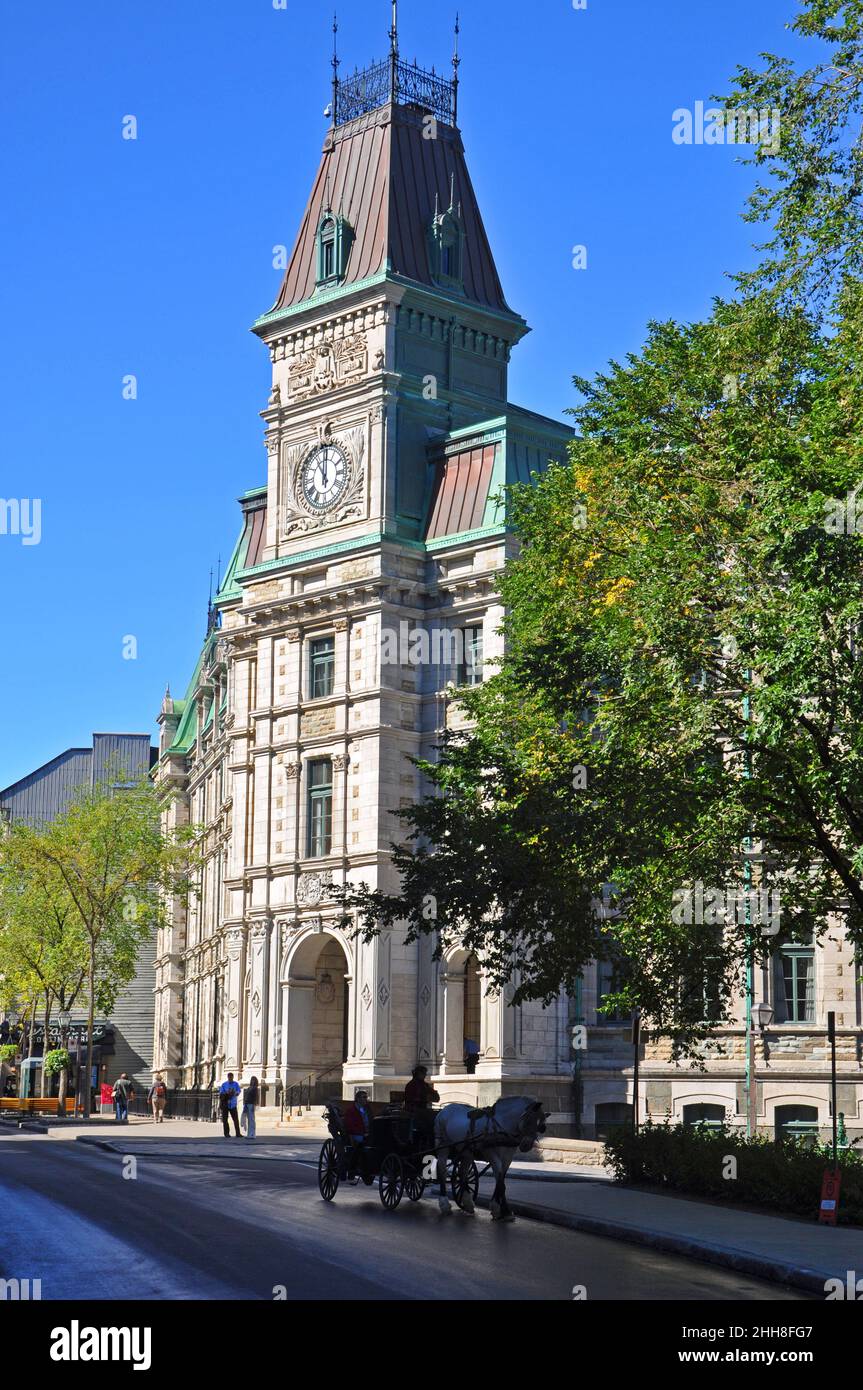 Quebec City Court House is a Second Empire style architecture located ...