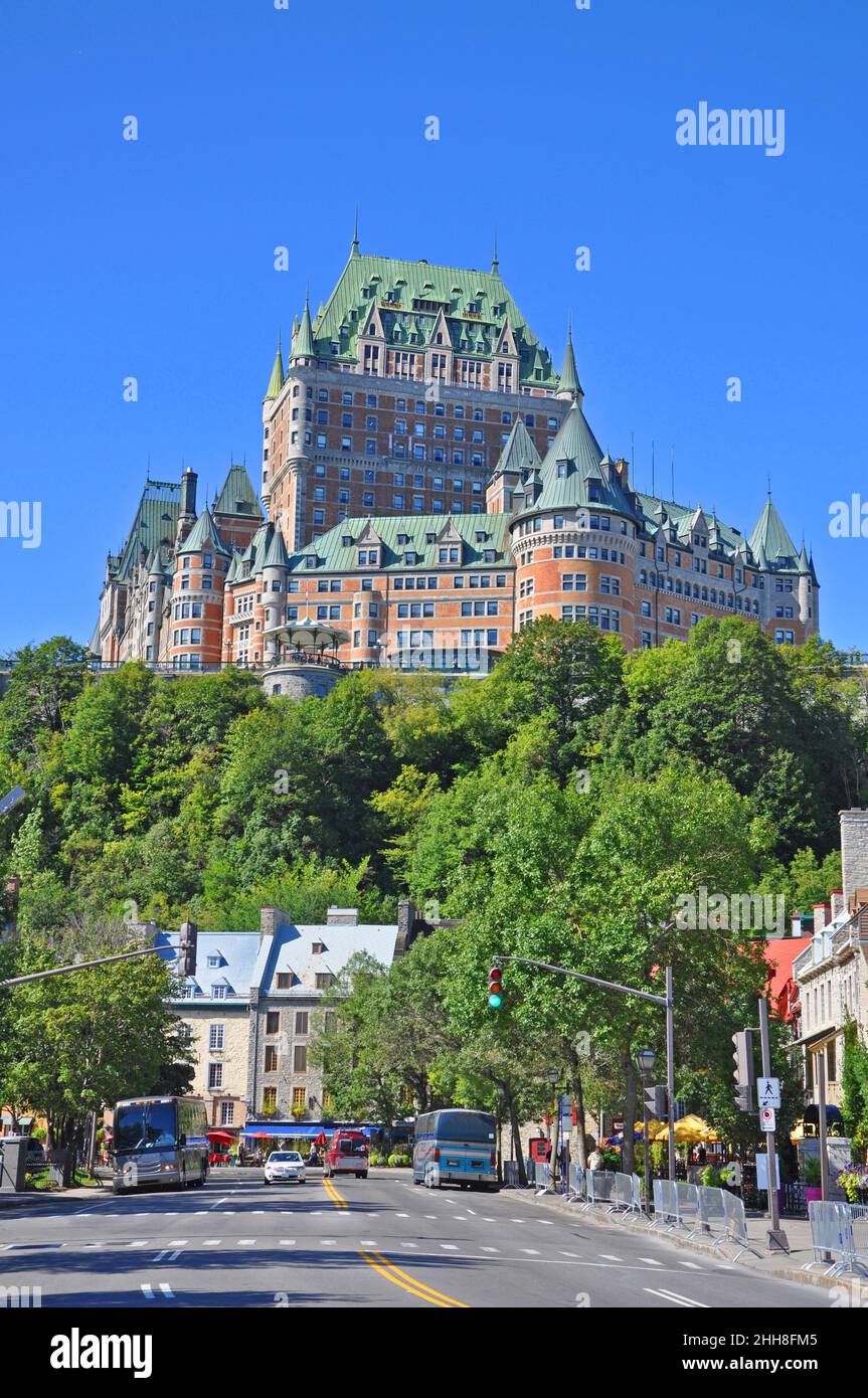 Chateau Frontenac is a historic castle built in 1893 with Chateauesque ...