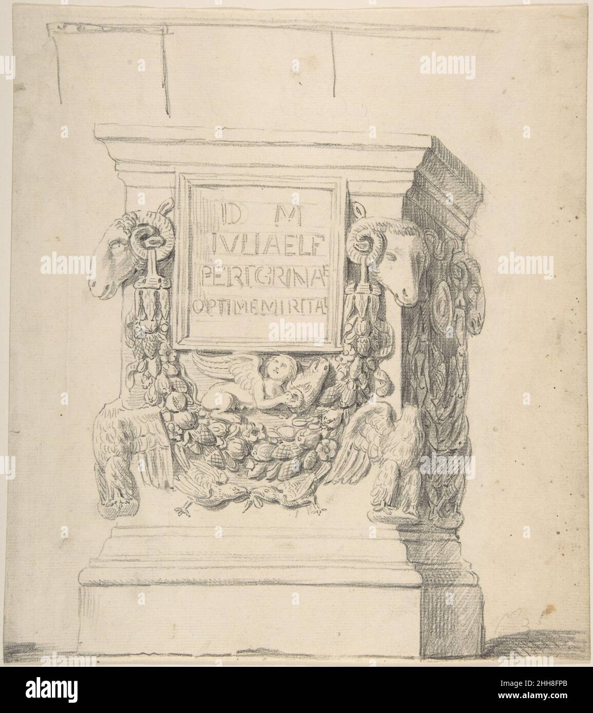 Sketch of a Classical Pedestal 1776–79 Attributed to Thomas Hardwick ...
