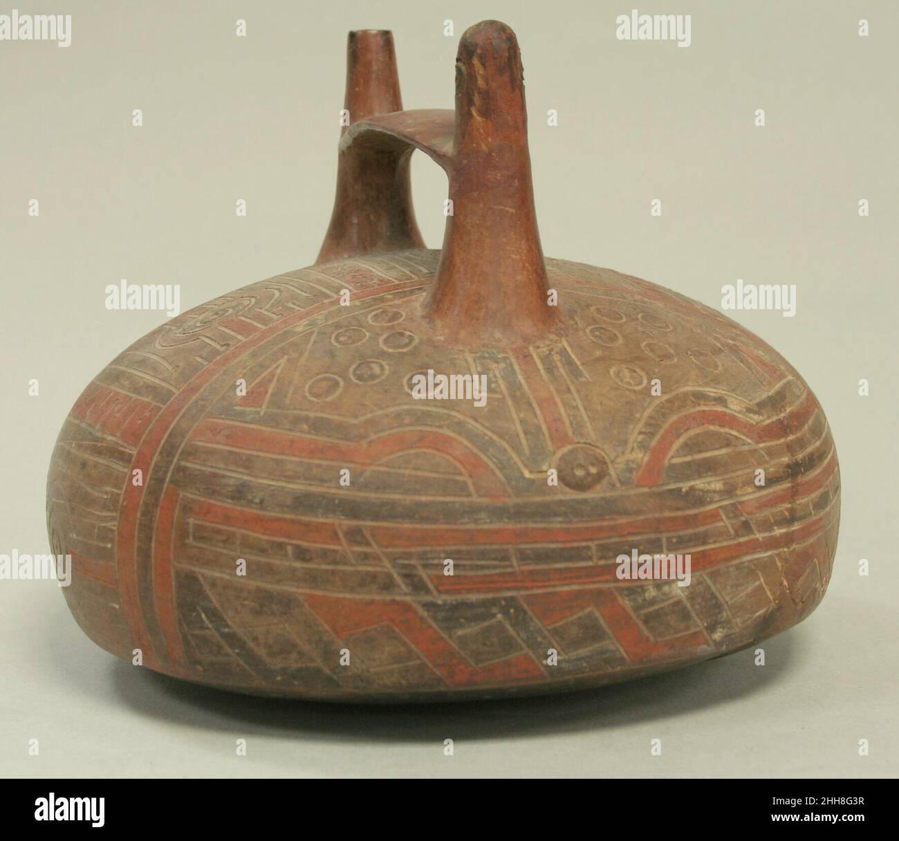 Double Spout and Bridge Bottle with Bird 5th–2nd century B.C. Paracas ...