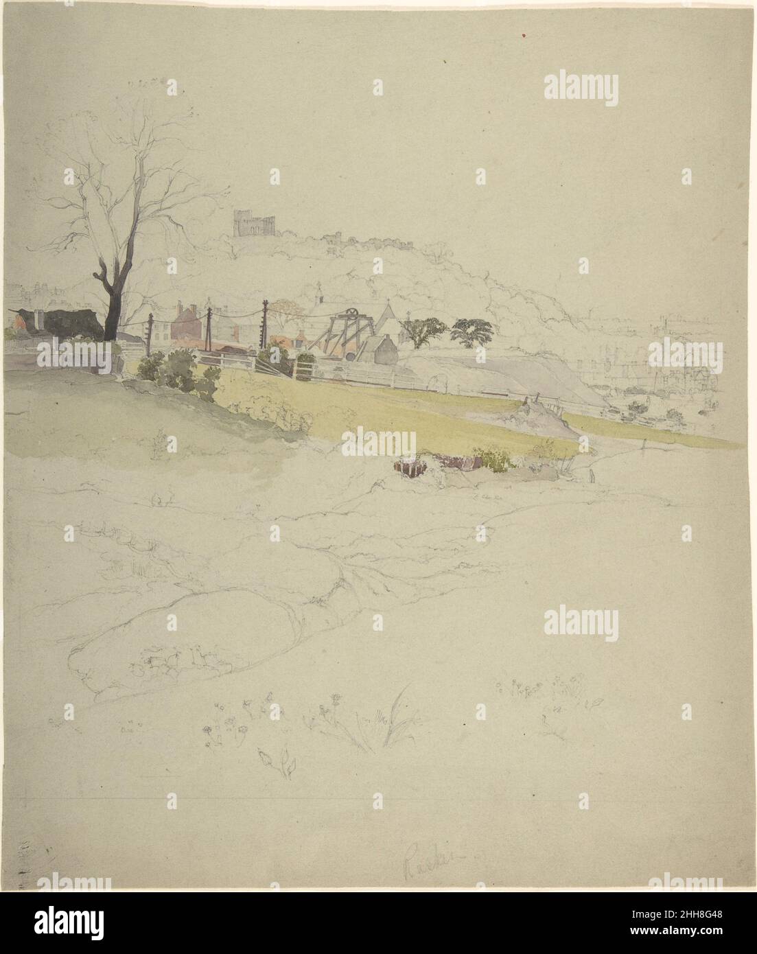 View of a Colliery at the Edge of a Town 1840–49 Circle of John Ruskin ...