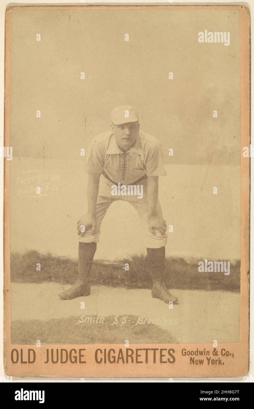 Smith, Shortstop, Brooklyn, from the series Old Judge Cigarettes 1888 ...