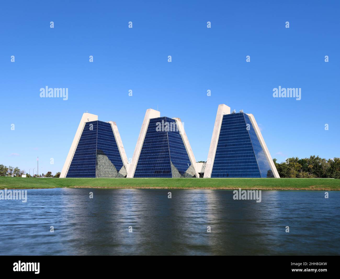 The Pyramids designed by Kevin Roche Stock Photo - Alamy
