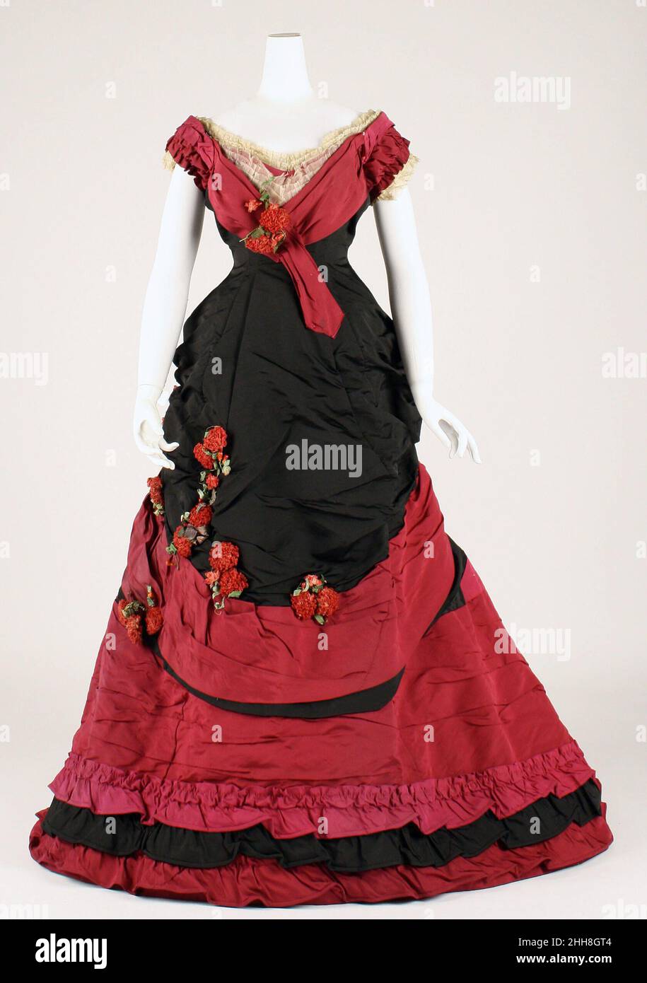 Ball gown late 1870s British. Ball gown. British. late 1870s. silk ...