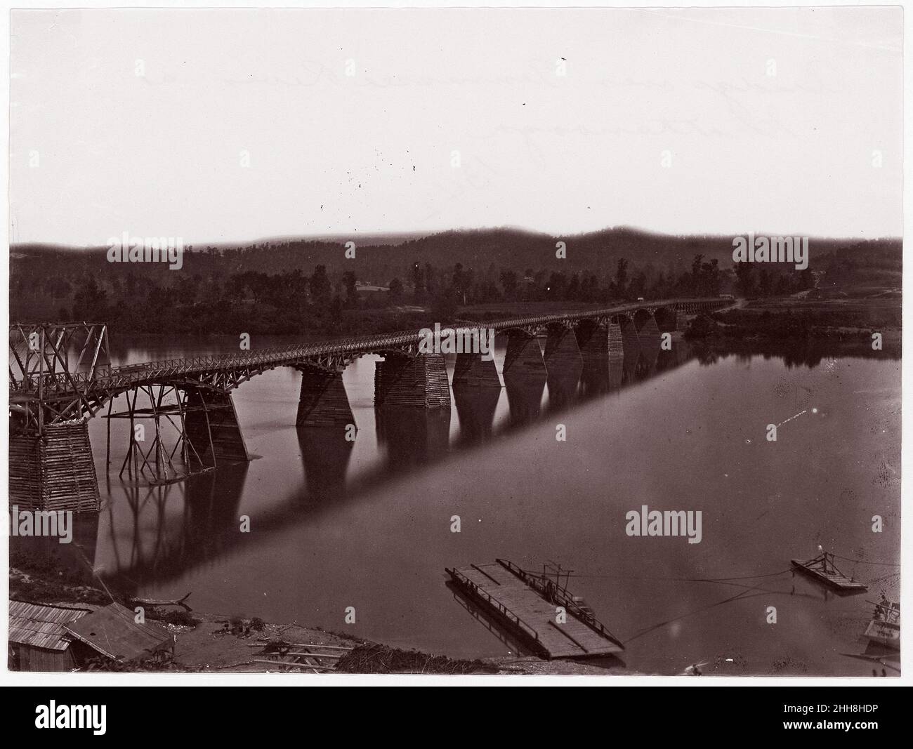 Bridge over Tennessee River at Chattanooga ca. 1864 George N. Barnard ...