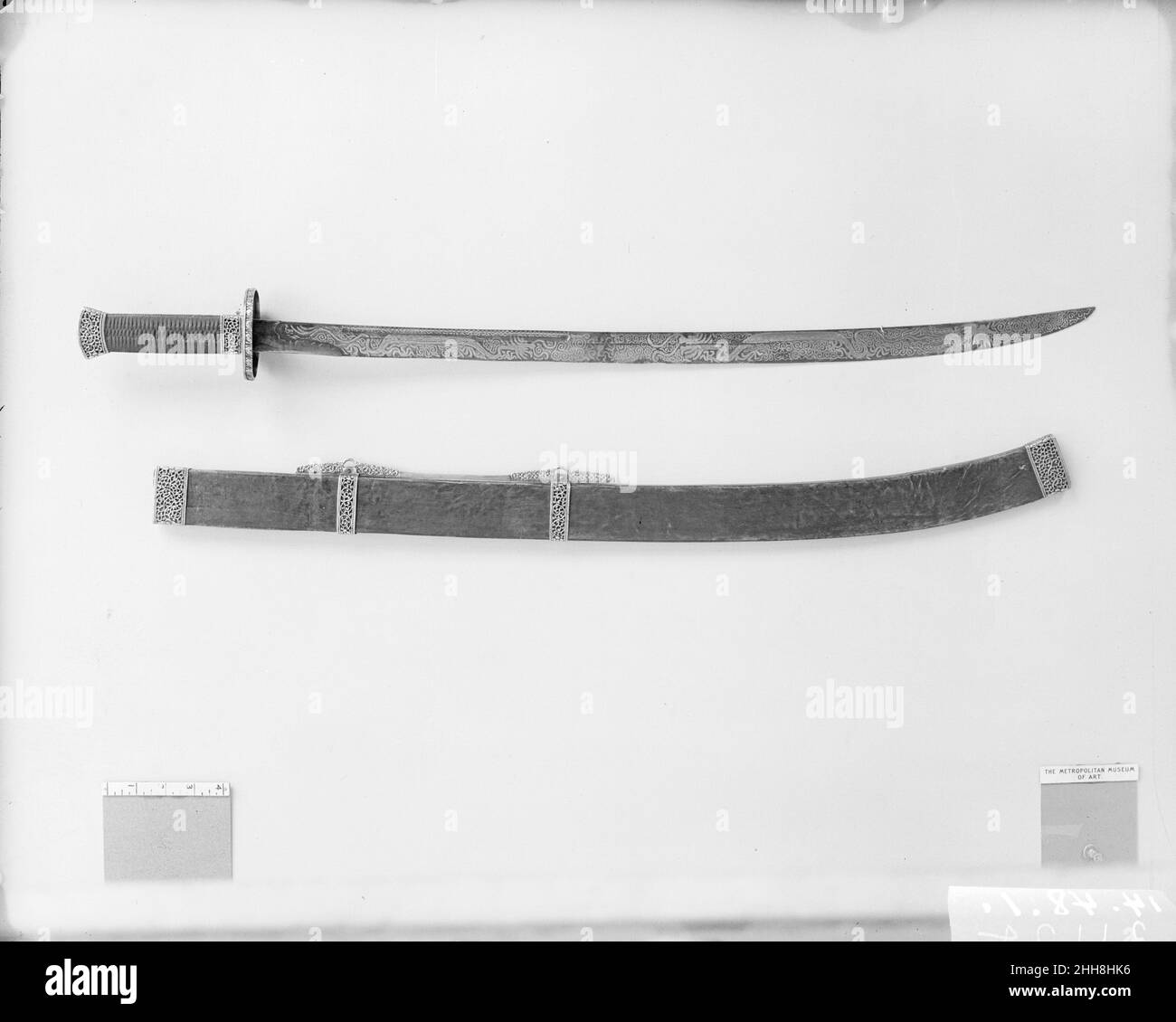 Saber (Peidao) with Scabbard late 18th–19th century Chinese. Saber ...